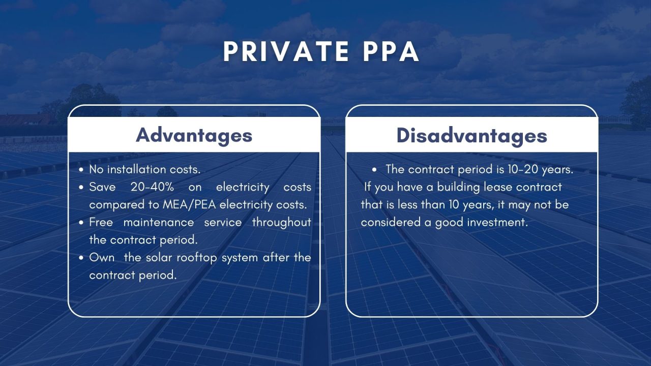 Private PPA Solar Power Program - Thai Solar Energy Company Limited